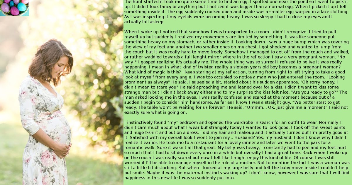 Marti's tg captions: The great egg hunt - The expectant mother