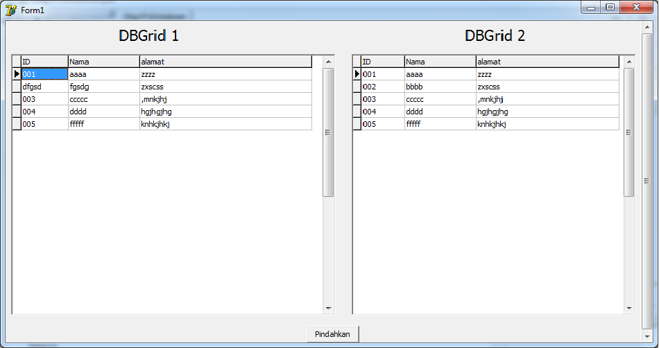 Menyimpan Data di DBGRID ke Database - Pionkata Menyimpan Data di DBGRID ke Database - Pionkata