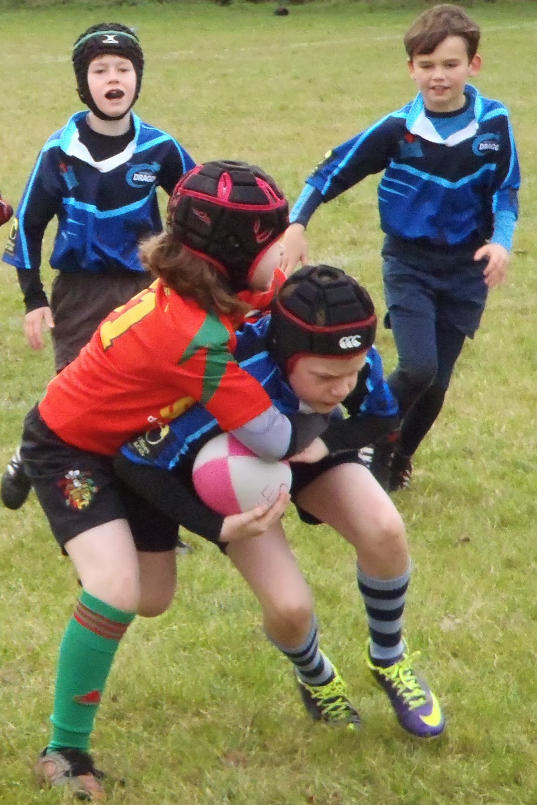 Mumbles Dragons Under 11's Rugby Team: Dunvant V Dragons. (Away). 24/11/13.