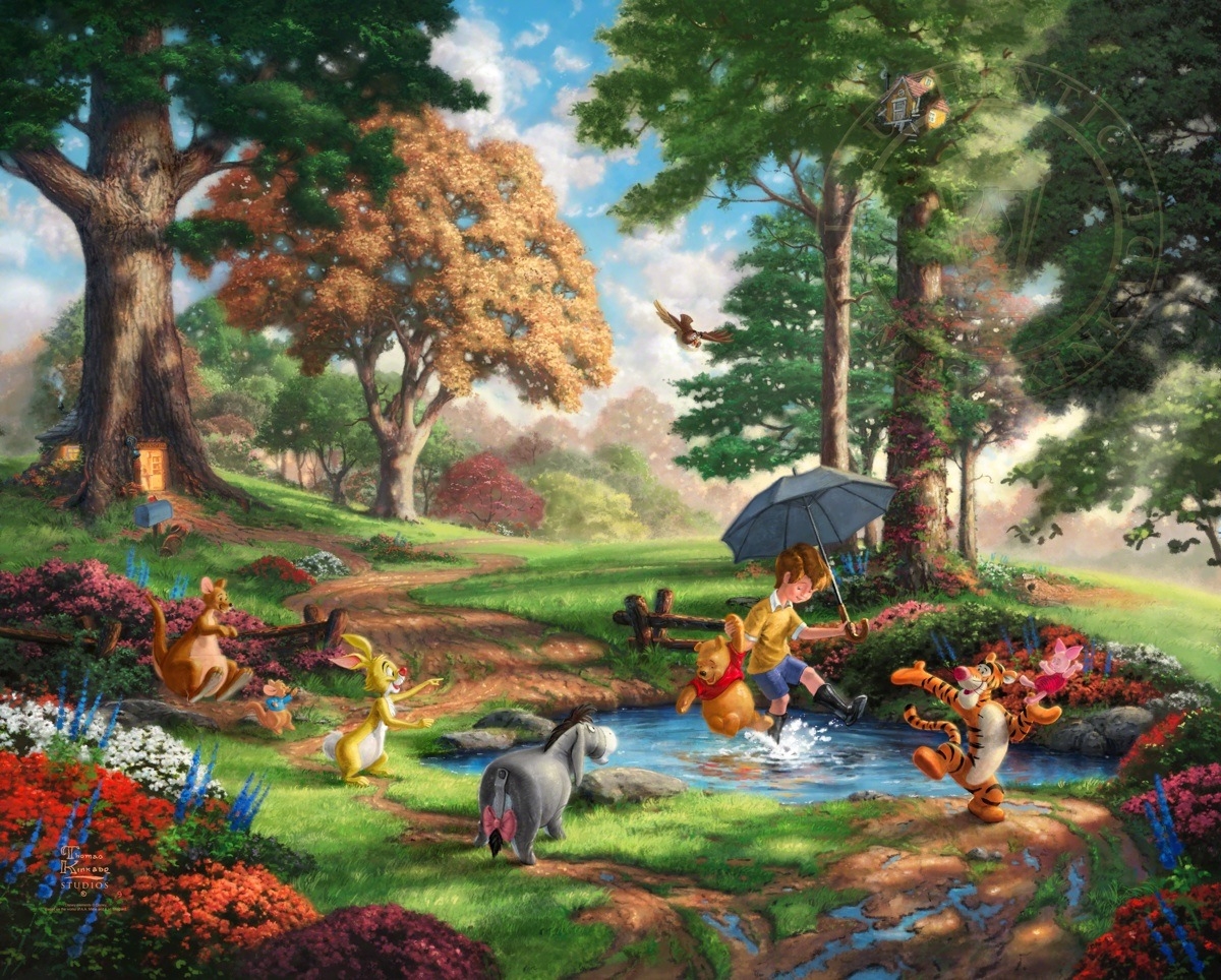 Thomas Kinkade Disney Paintings Hidden Characters