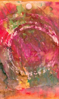 Play-Based Classroom: Water Colors on Cardboard Squares