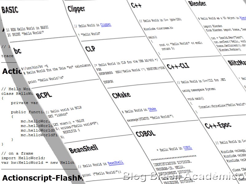 Hello World em todas as linguagens de programação