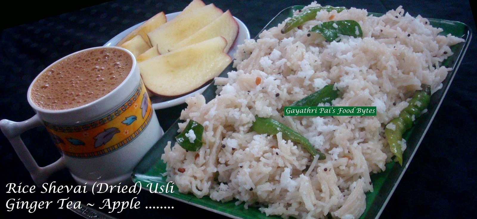 Gayathri Pai's Food Bytes: Seasoned Sun Dried Shevai (Tandla Sevai Usli).