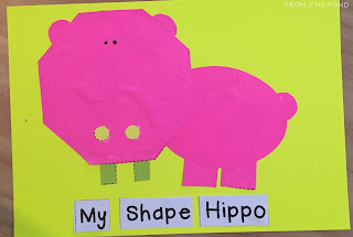 Zoo Animal 2d Shape Craft + A Freebie | From the Pond