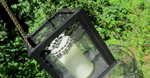 Shades Of Tangerine: Picture Frame Lantern (DIY) ~Woodland Wedding~