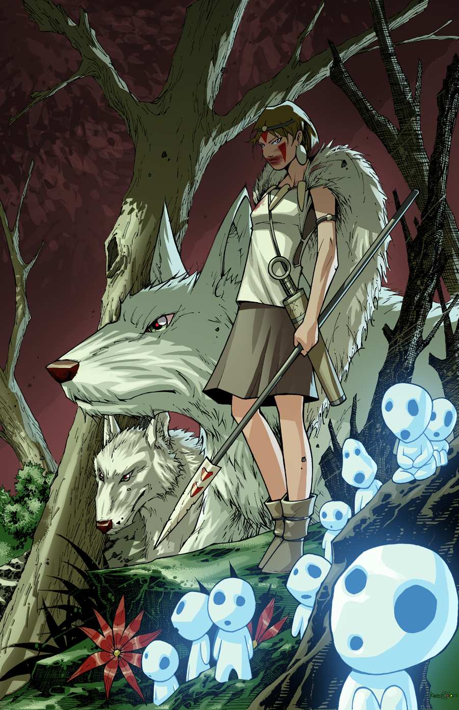 The Geeky Nerfherder: Movie Poster Art: Princess Mononoke (1997)