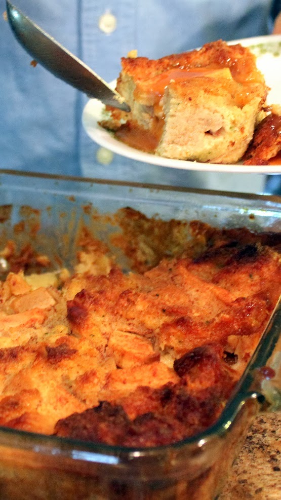 52 Ways to Cook: Caramel Apple Bread Pudding - Church PotLuck Dessert