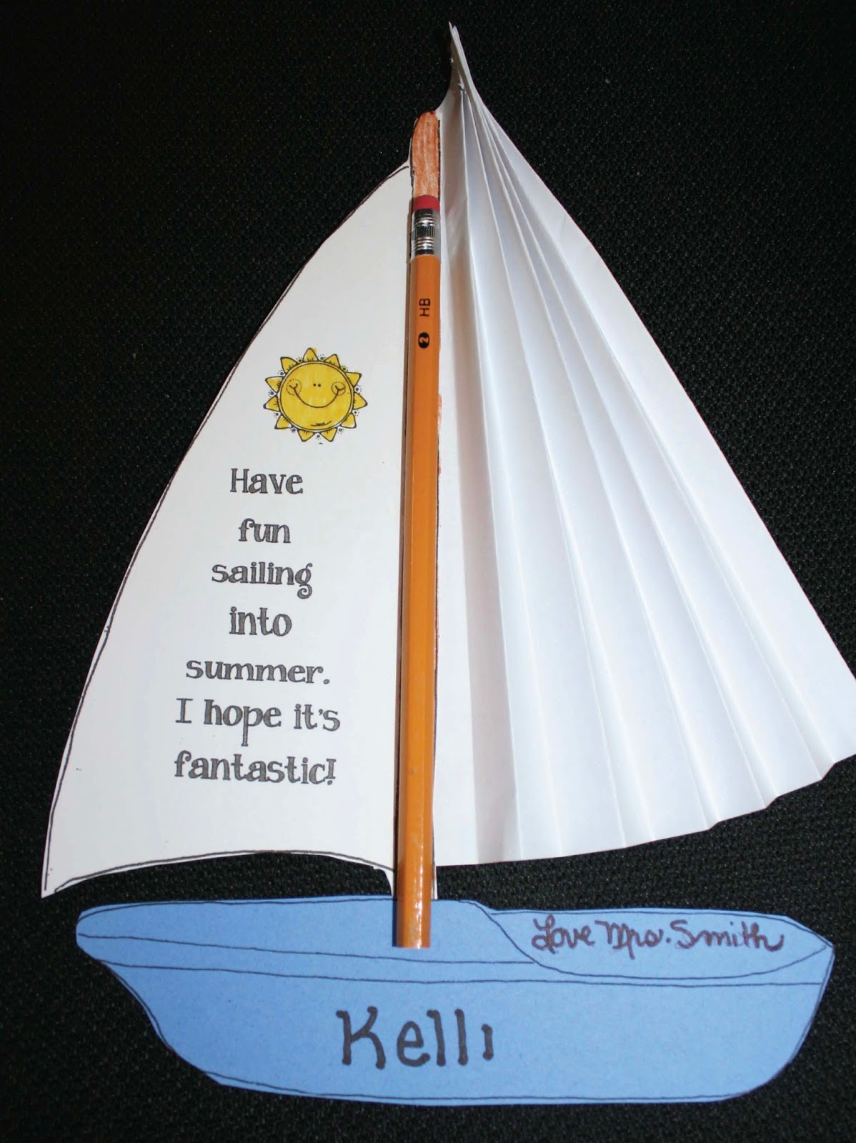 Sailing into Summer or a New School Year Craft & Treat - Classroom Freebies