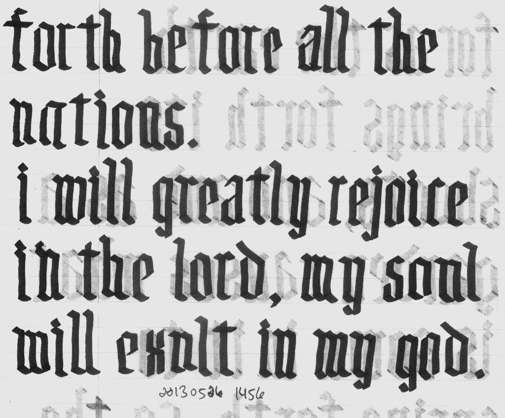 The *Natural* Way To Draw: Calligraphy Gothic