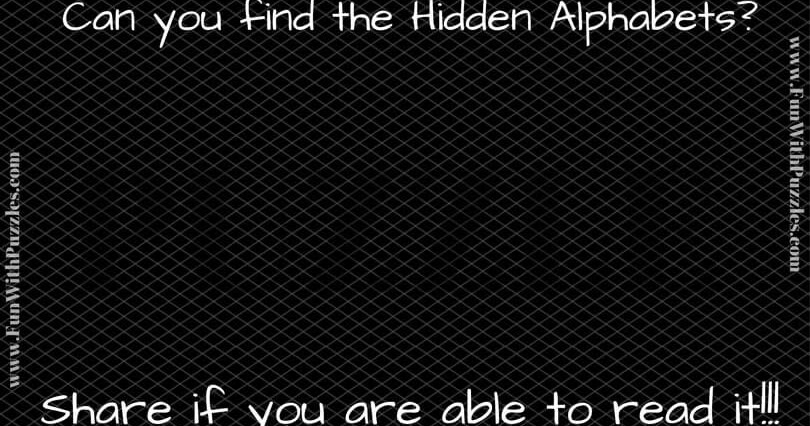 Hidden Letters And Numbers Puzzles with Answers