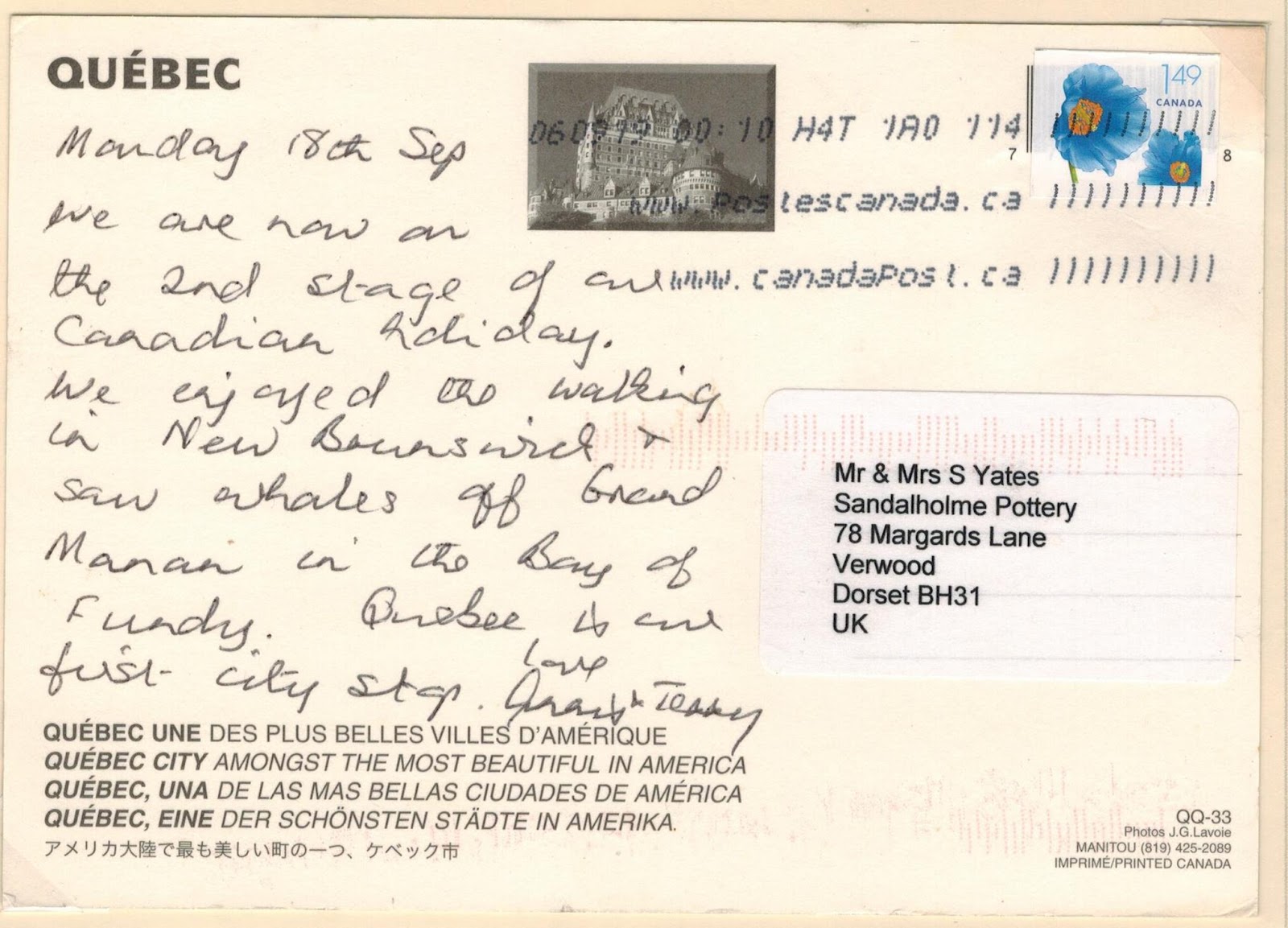 Postal History Corner: Canada International (U.P.U.) Letter Rates ...