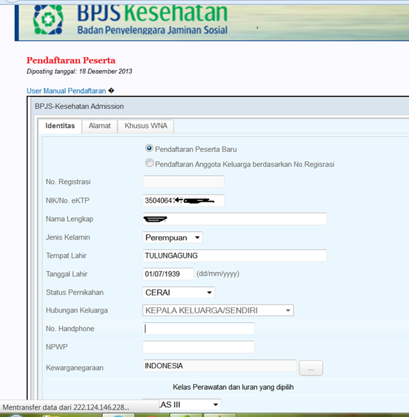 Cara Mendaftar BPJS Secara Online