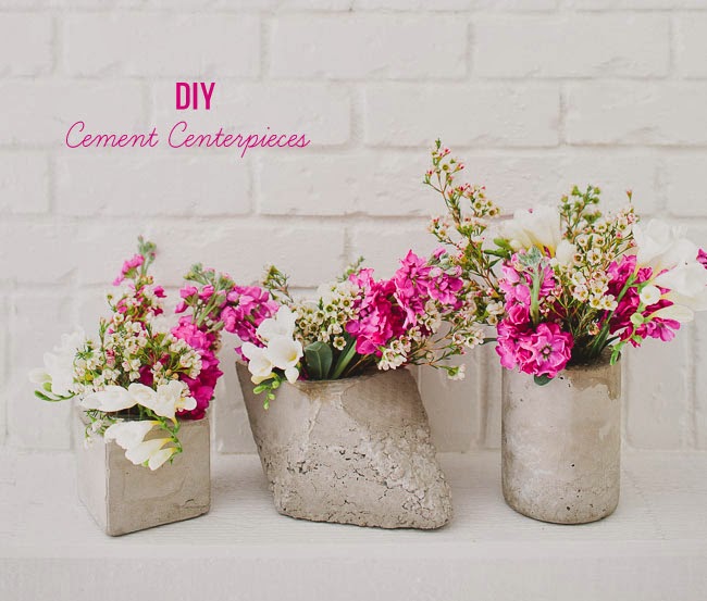 DIY: Concrete Shapes for Flowers! | Art And Chic
