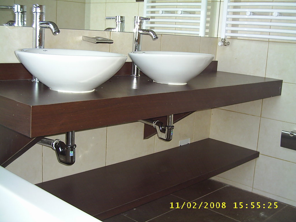 madera noble: vanitorios en wenge