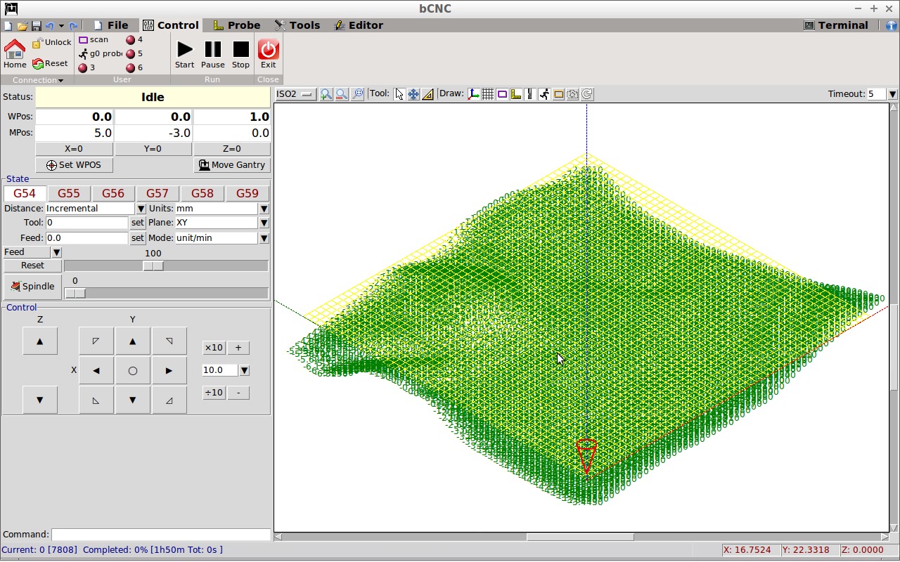 Scan surfaces with bCNC Autolevel and Meshlab