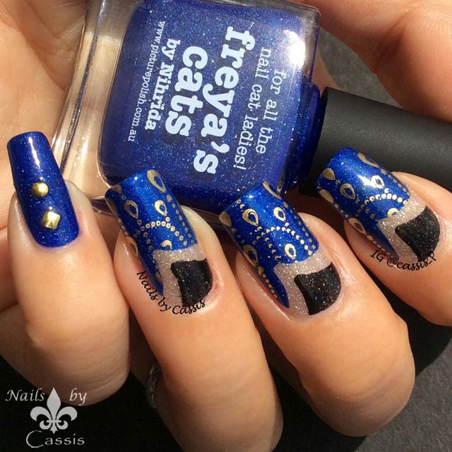 Wearing Blue for ALS Awareness - Nails by Cassis