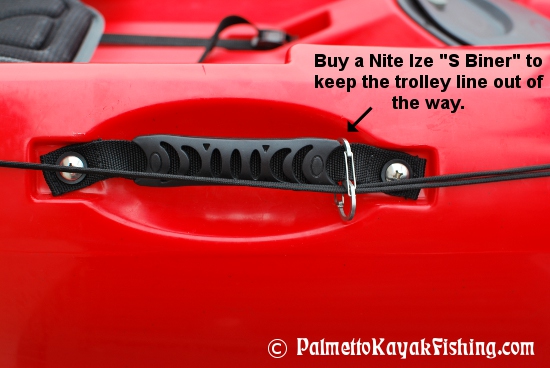 Palmetto Kayak Fishing: DIY No Drill Kayak Anchor Trolley Connection Points