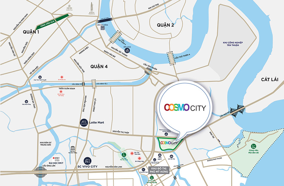 Tiện ích căn hộ Cosmo City có gì nổi bật?