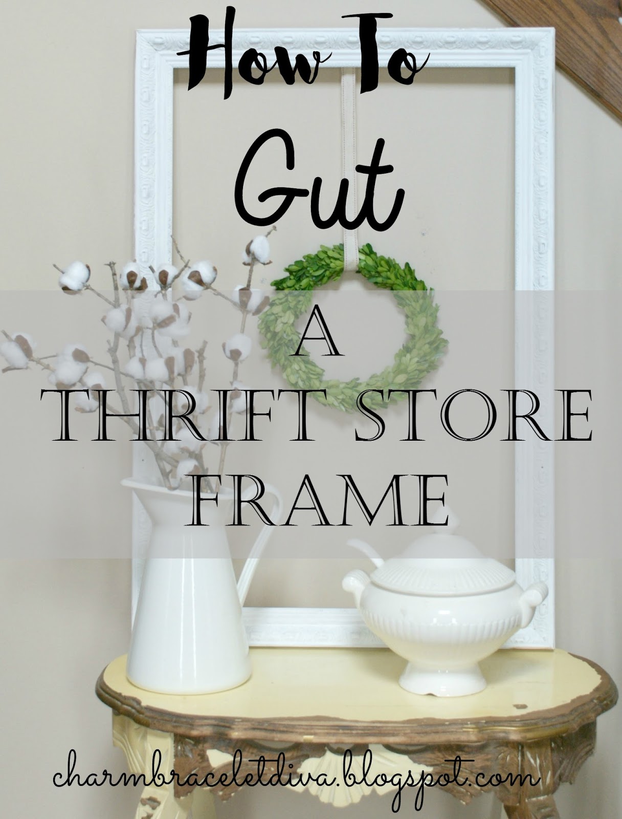 Our Hopeful Home: How To Gut A Thrift Store Frame To Create Farmhouse Style