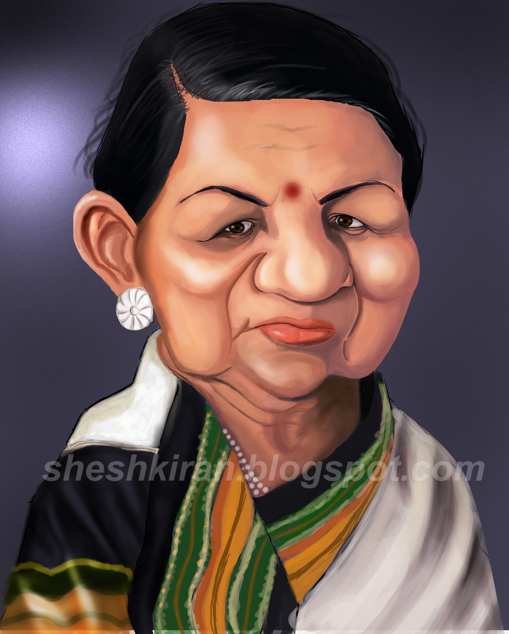 Lata Mangeshkar | Shesh kiran Art