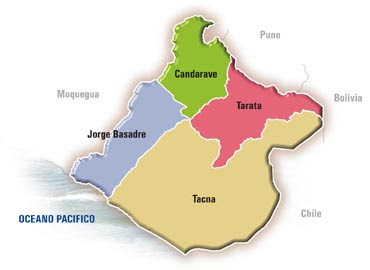 DEPARTAMENTO Y CIUDAD DE TACNA - PERÚ