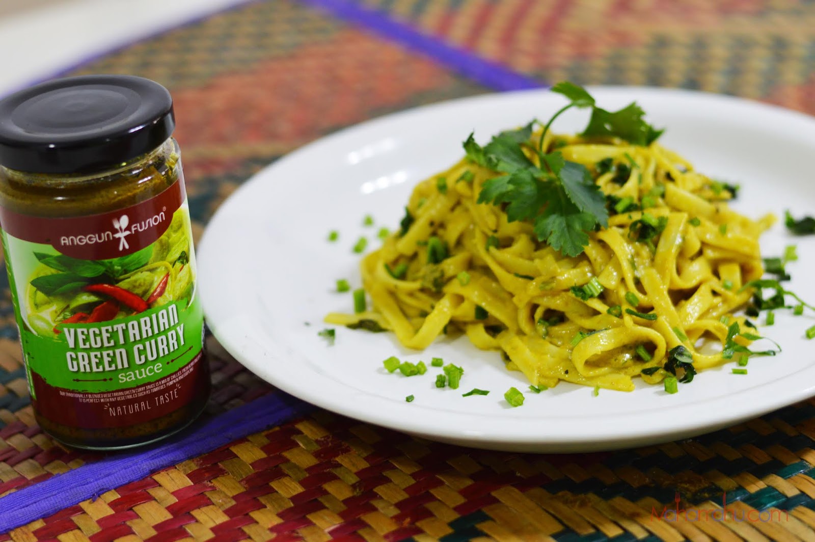 Resipi Fettuccine Green Fusion Dengan Produk Ready-to-cook Anggun Chef ...