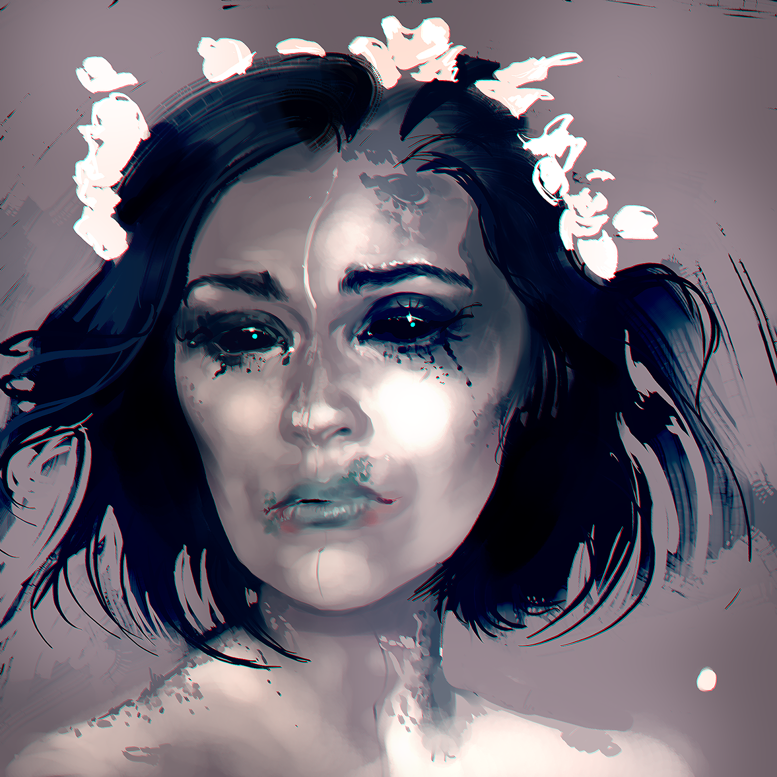 Art inspired my makeup, so I thought maybe my makeup could inspire art ...