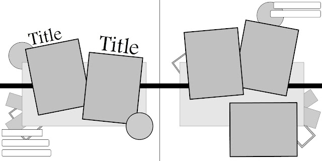 Iggy Jingles Crafts: Double page layout sketch