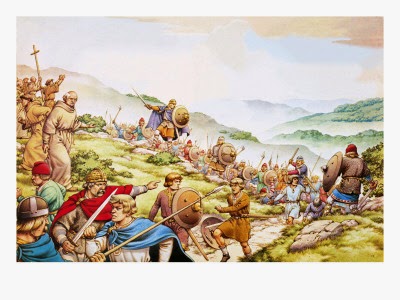 History Map Scotland: 604 The kingdom of Northumbria