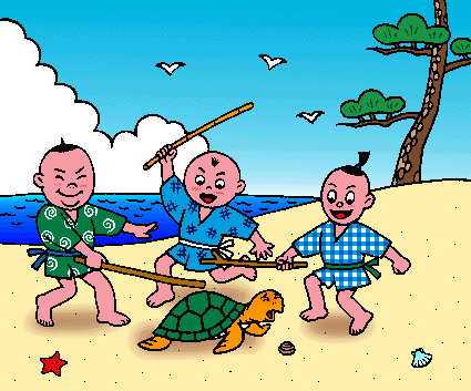 Paloma Valdivia Vizarreta: Cuento japonés Urashima Taro (y la tortuga)