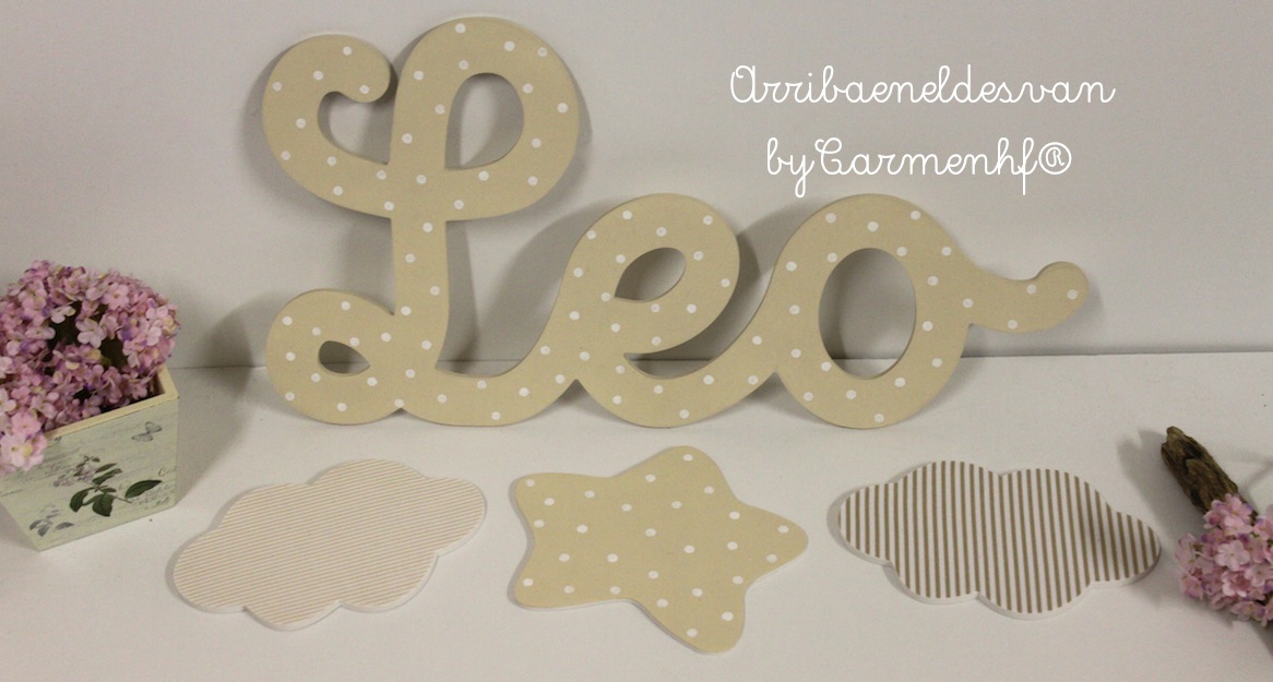 18 DEC: letras decorativas y complementos , hecho a mano!