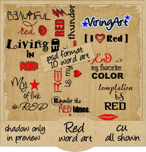 ViringArt: ~ Red WordArt