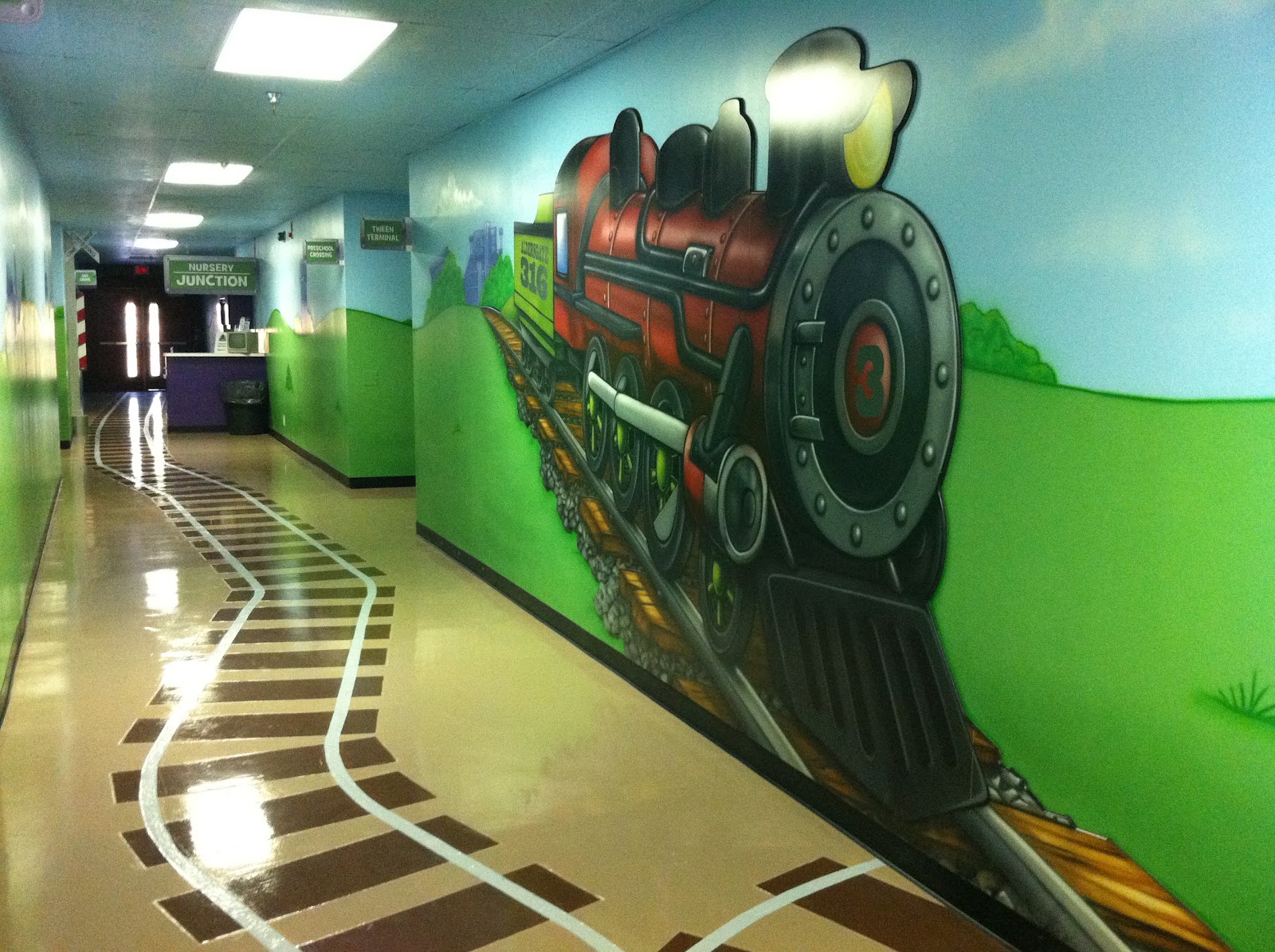 Fun Train Theme for Aldersgate UMC, College Station, TX | Worlds of Wow ...