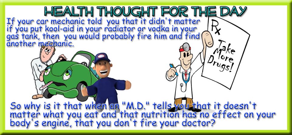 Our Journey Of Completion~Body~Heart~Soul: HEALTH THOUGHT FOR THE DAY