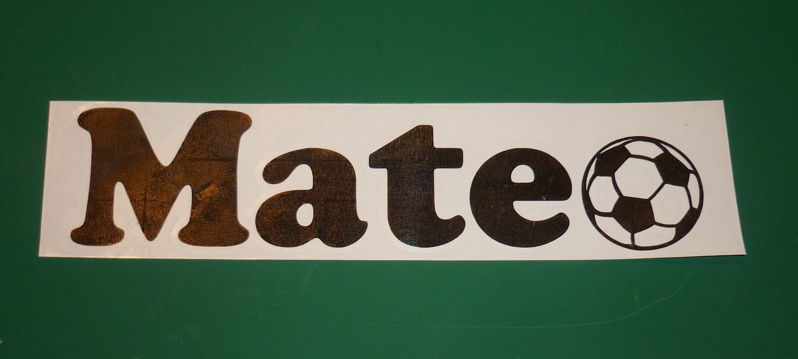 MinimandySign: Vinilo Decorativo: Nombre con Diseño (Mateo)