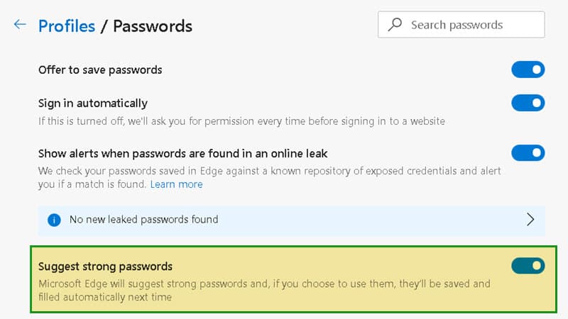 Microsoft Edge now suggests strong and unique passwords, and here's how to enable it