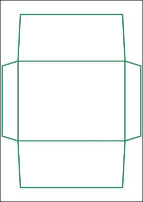 Moldes de envelope para convite ou carta ~ Atividade para imprimir