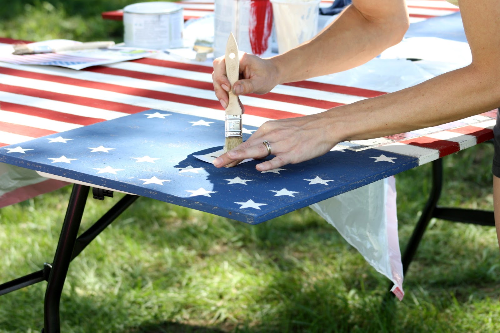 Keeping It Cozy: ASCP Painted Flag