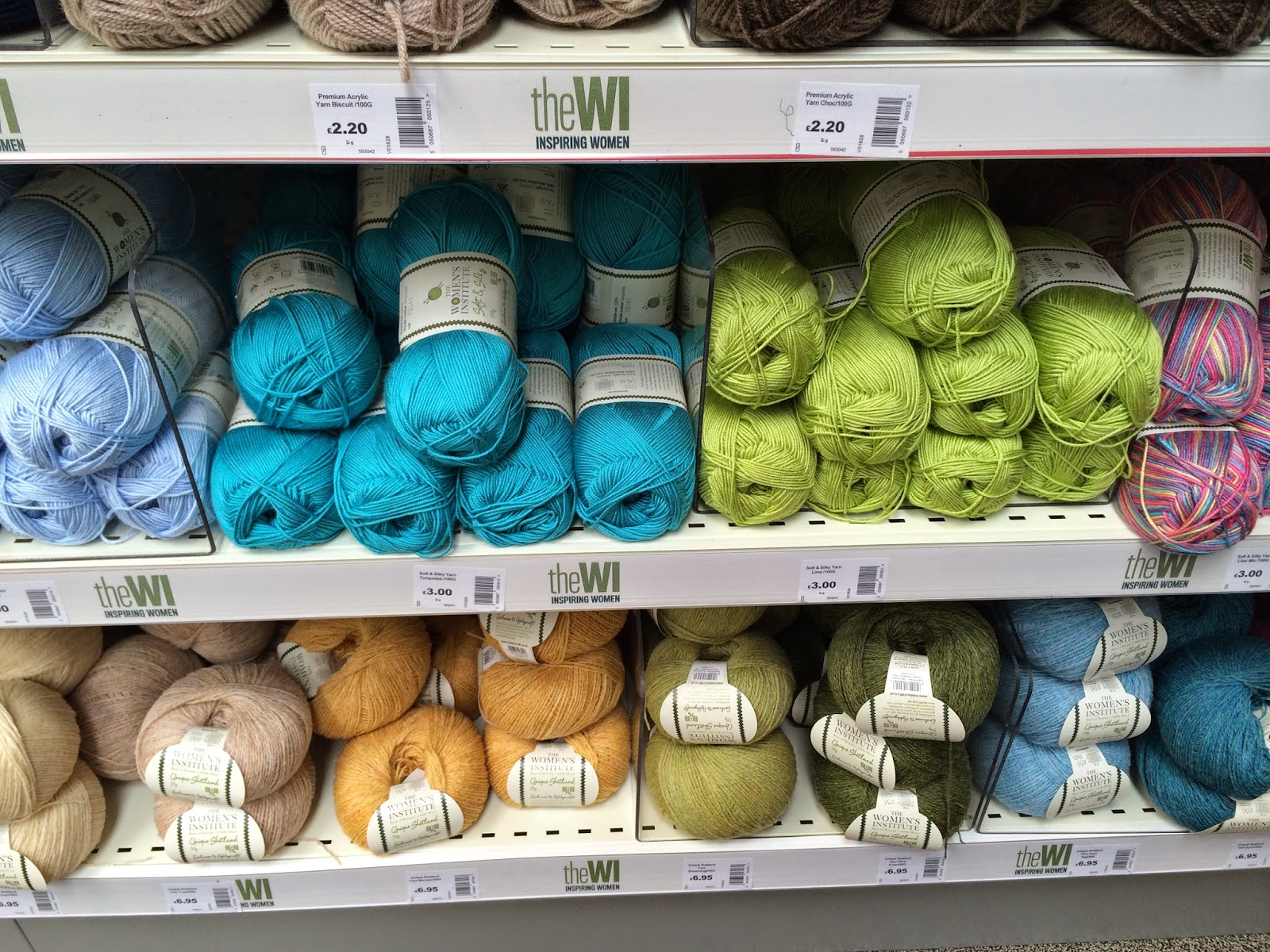Confessions of an Oxfordshire stitcher: Hobbycraft visit: new W.I. yarns!