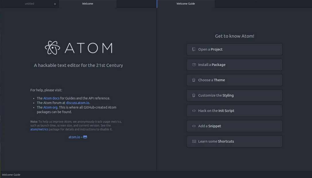 Como instalar ATOM text editor