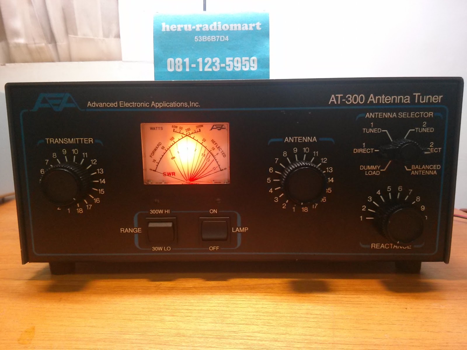 Heru-Radiomart: AEA AT-300 ANTENNA TUNER S/N.145 (**SOLD, Bekasi**)