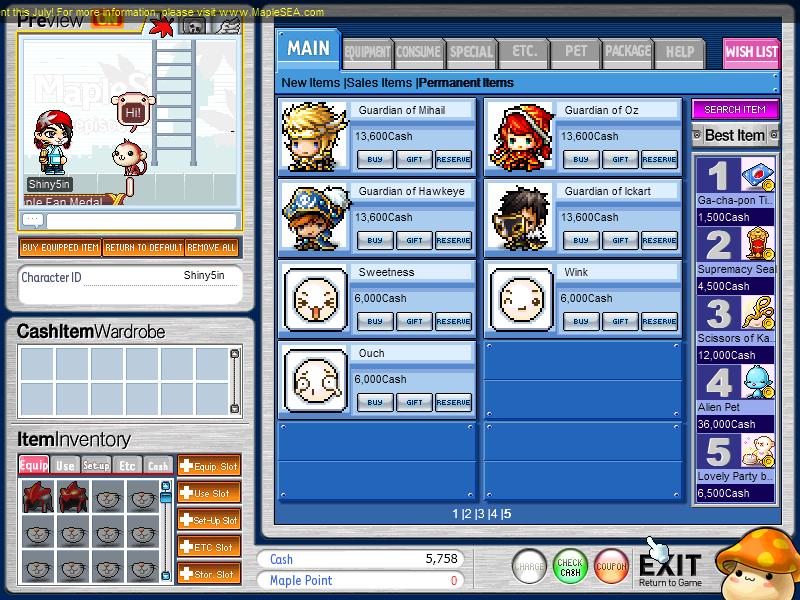 MapleSecrets - ☯ IMBA and CRAZY RICH MapleSEA Legend ☯ ♛: MapleSEA ...