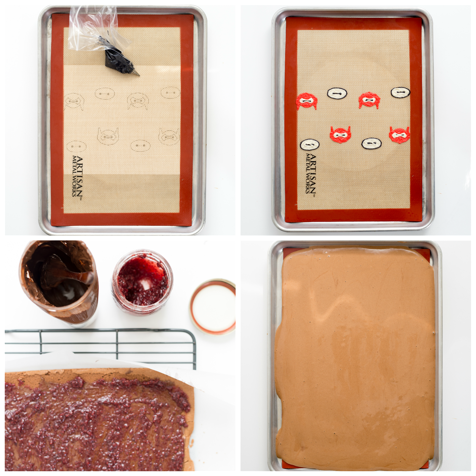 Baymax Chocolate Raspberry Cake Roll