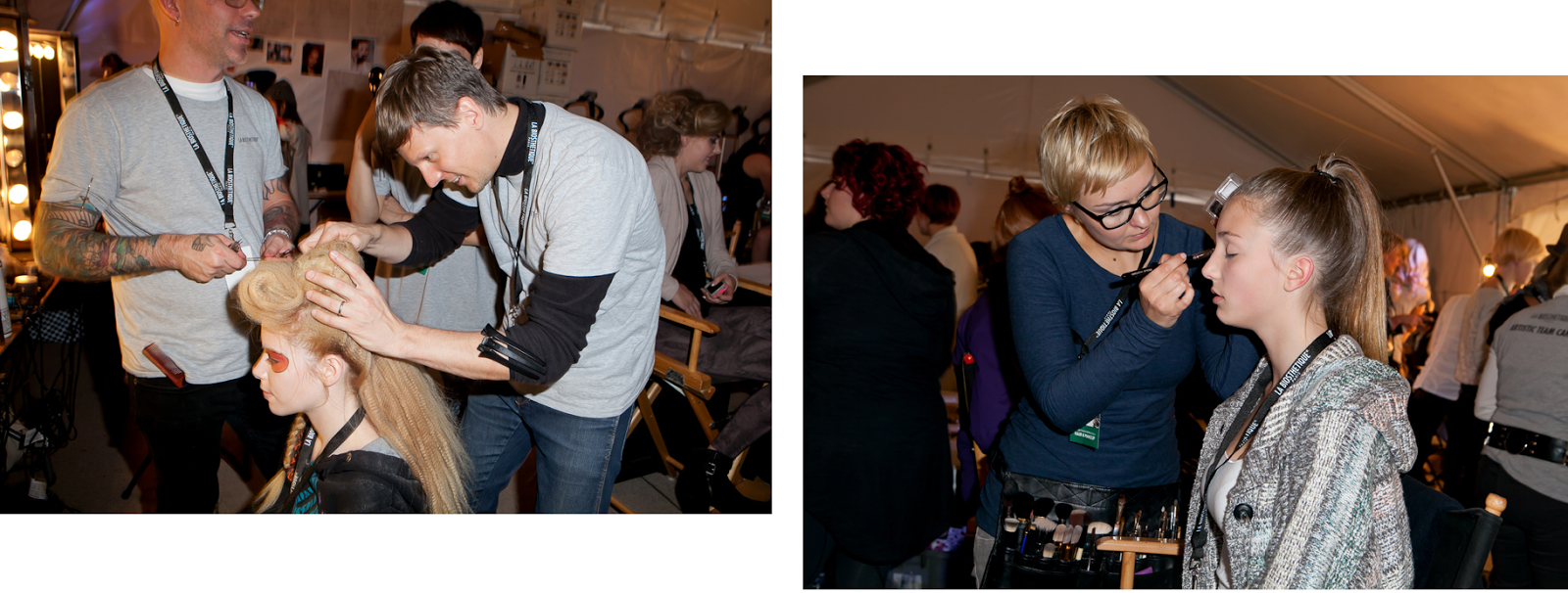 Backstage at Eco Fashion Week with Marc & Anna Riese - La Biosthetique