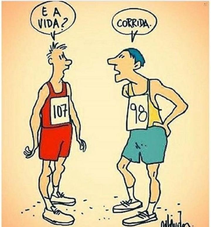 A vida corrida e a corrida na vida - Corrida nossa do dia a dia