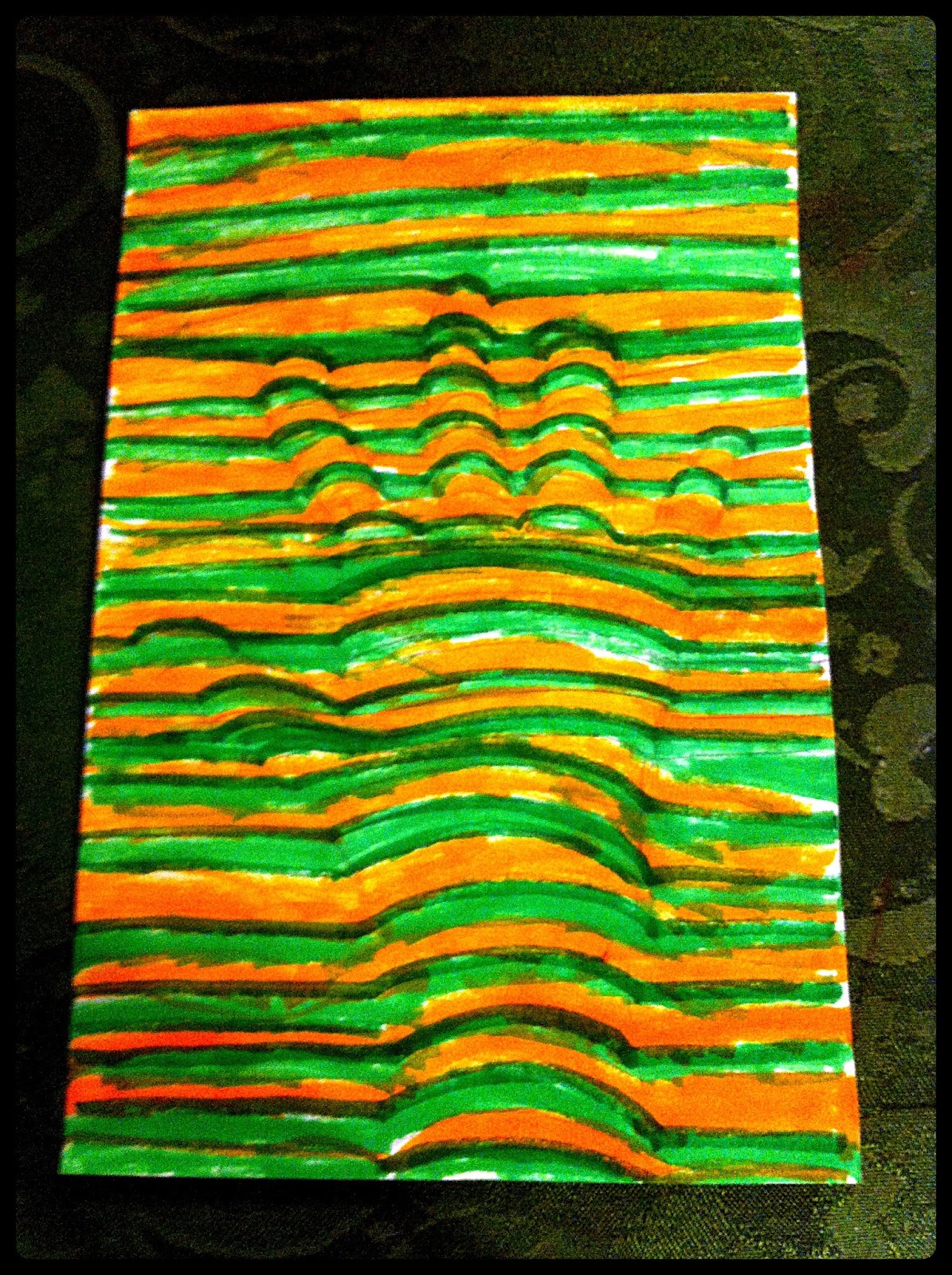 The Crayon Box: Optical Illusion Hand