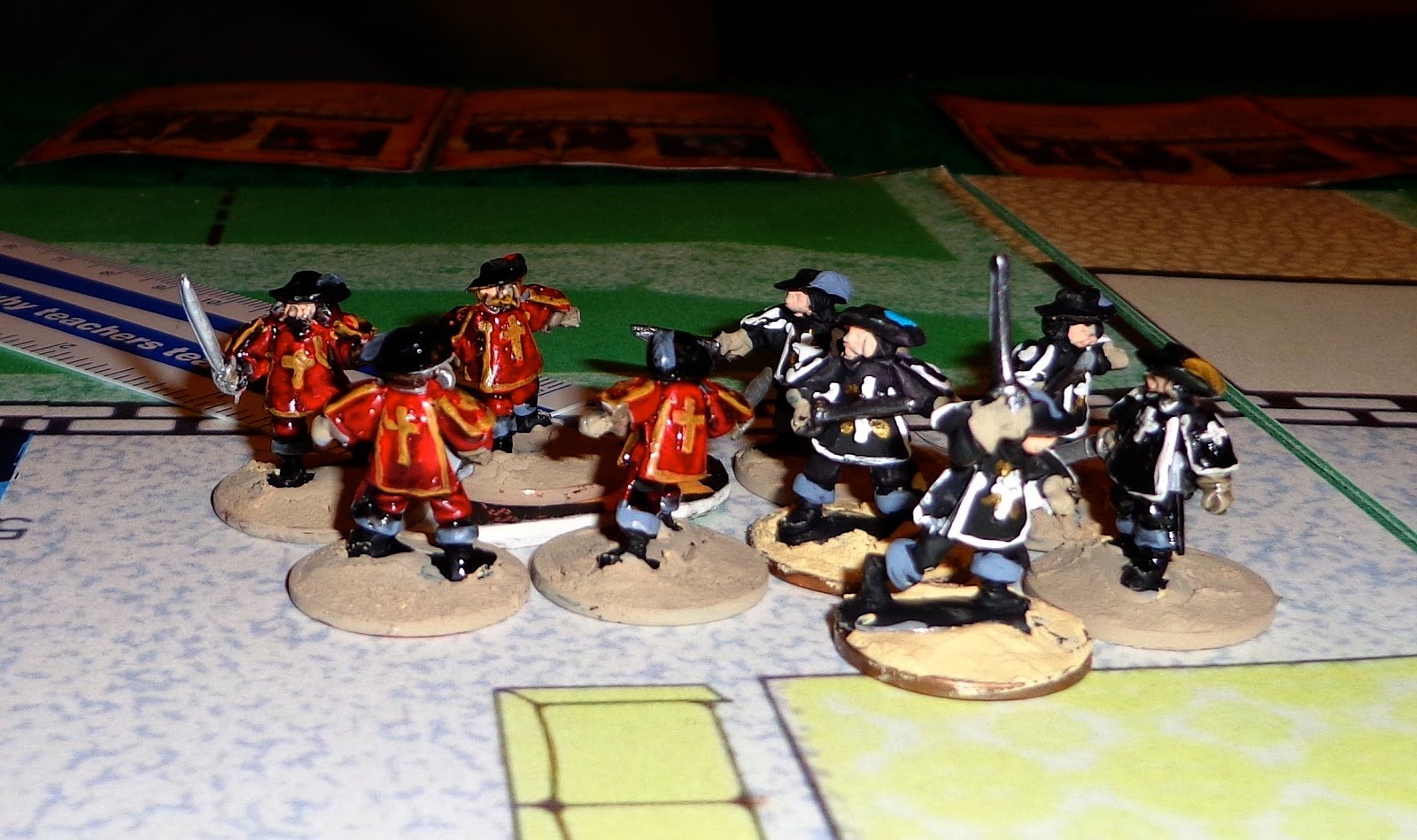 Bob's Miniature Wargaming Blog: 15mm three musketeers
