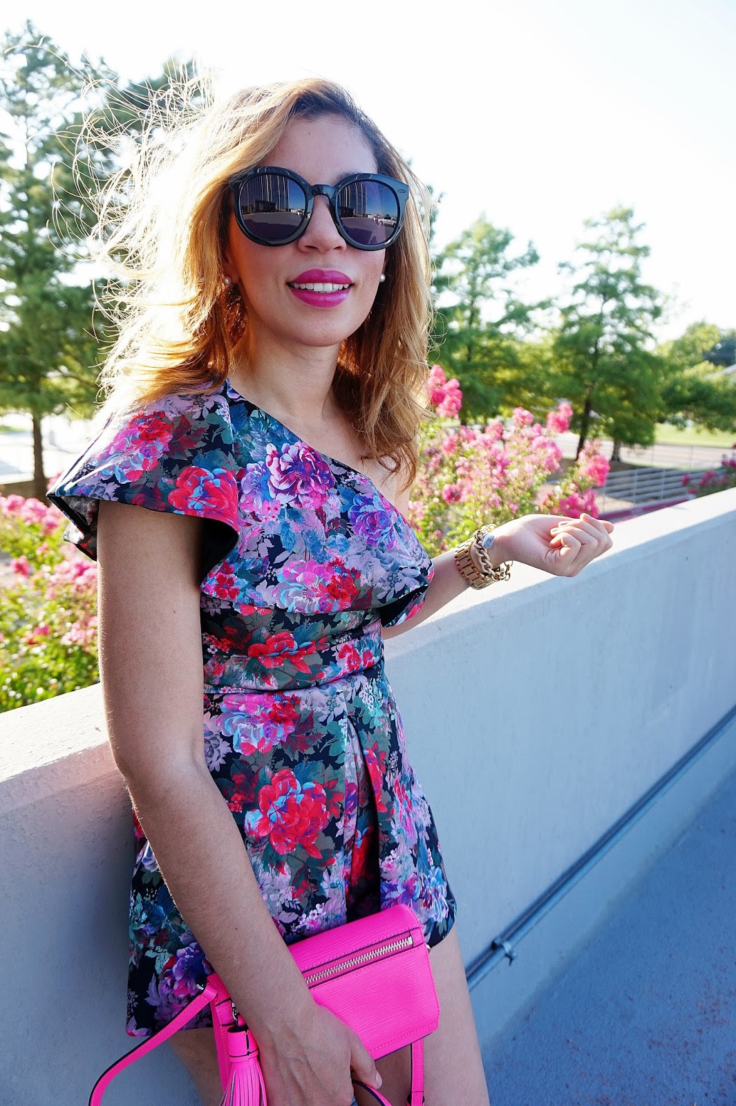 Ruffled Romper - Red Dirt and Glitter