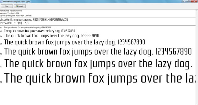 Rationale Regular Free Font Download Gratis