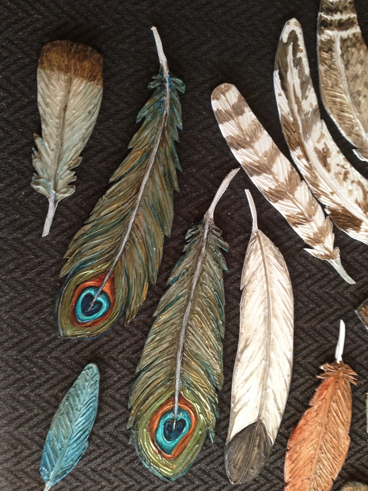 Artistic Environments: The Evolution of a Feather * Hand Sculpted, Hand ...